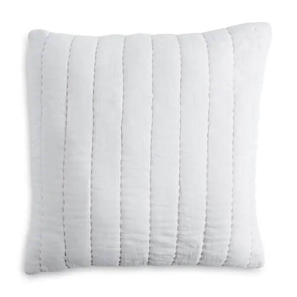 Dkny Pure Quilted Voile Decorative Pillow, 18 X 18 - White