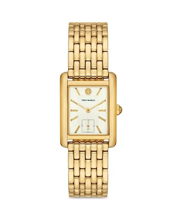 Tory Burch Eleanor Watch 25mm X 34mm - White/gold