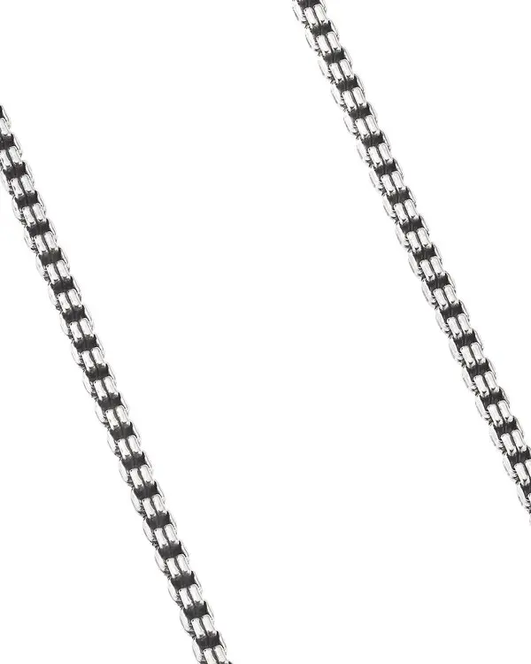 David Yurman Sterling Small Double Box Chain Necklace