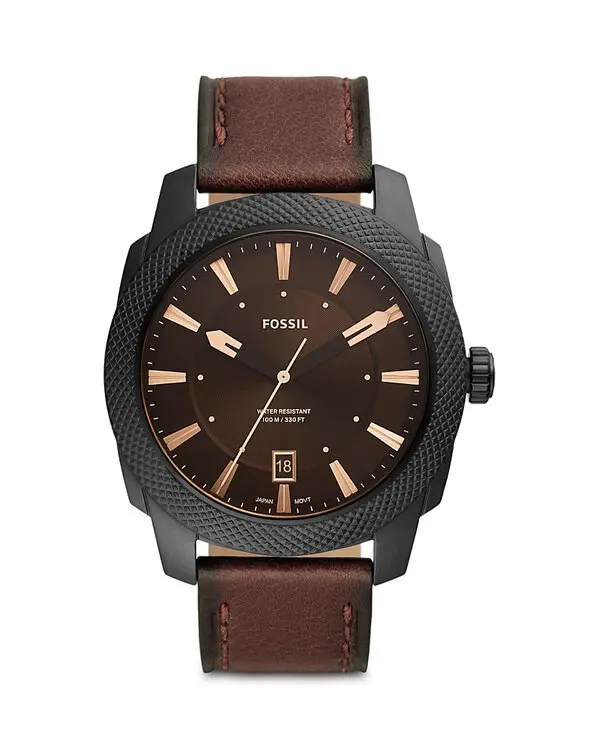 Fossil 49mm Machine Strap Watch - Brown
