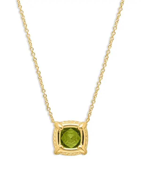 David Yurman Petite Chatelaine Pendant Necklace - Peridot