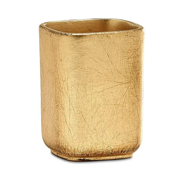 LABRAZEL Ava Gold Tone Brush Holder - Gold Leaf