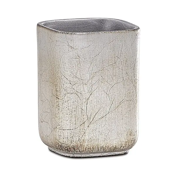 LABRAZEL Ava Gold Tone Brush Holder - Silver Leaf