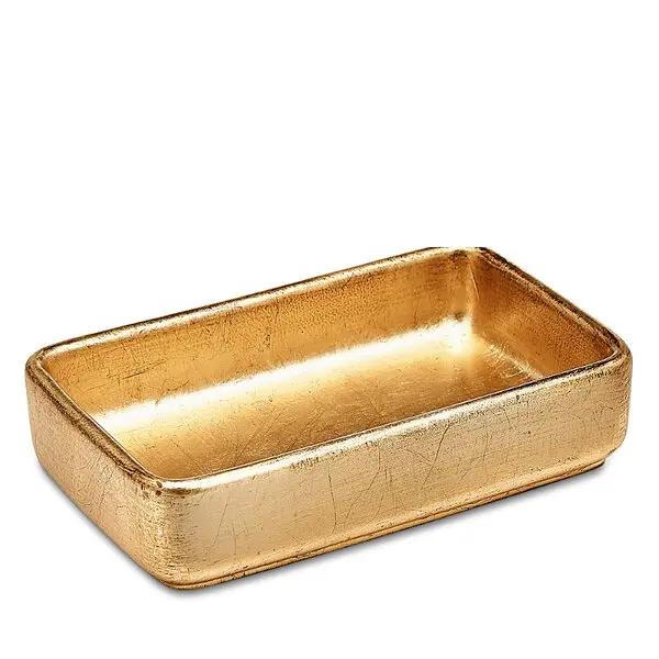 LABRAZEL Ava Gold Tone Towel Tray - Gold Leaf