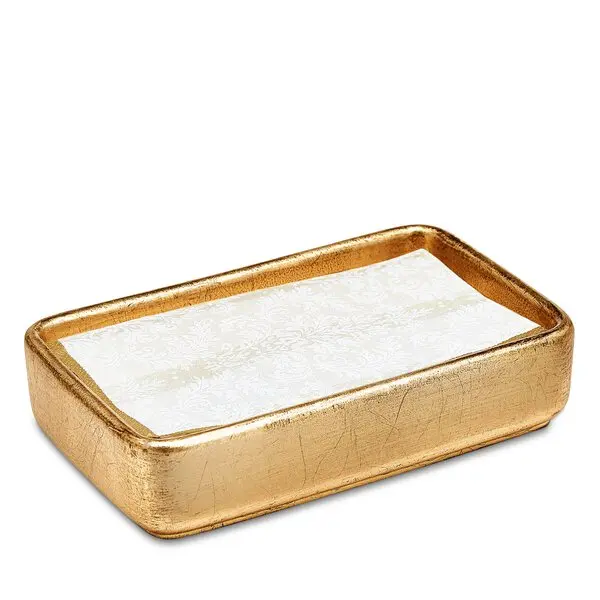 LABRAZEL Ava Gold Tone Towel Tray - Gold Leaf