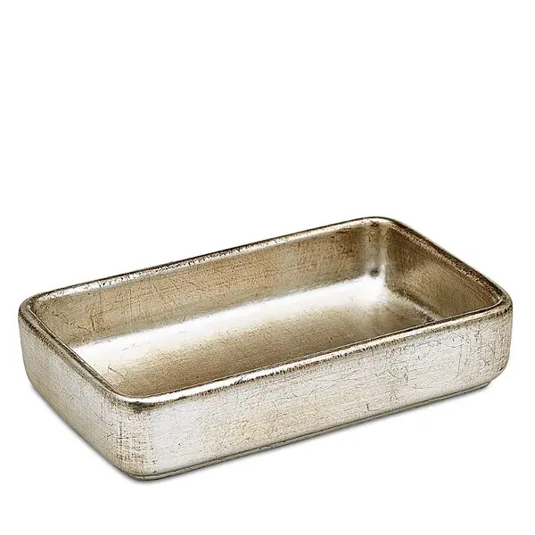 LABRAZEL Ava Gold Tone Towel Tray - Silver Leaf