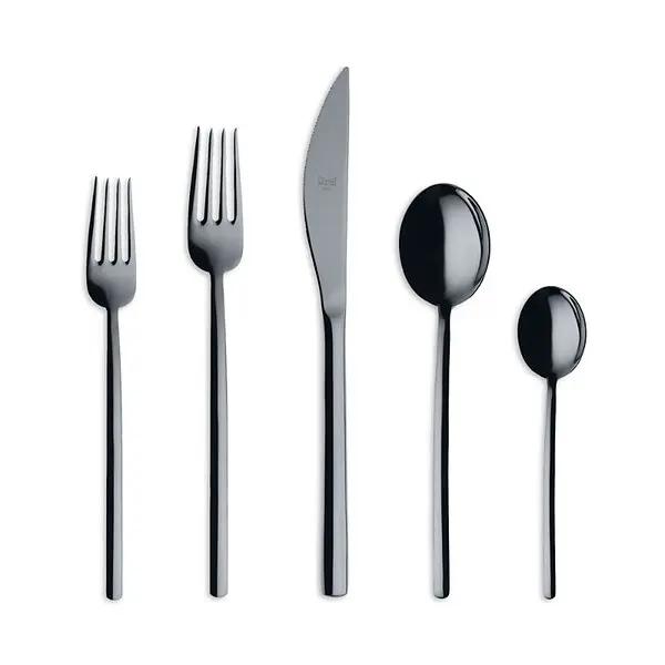 MEPRA Due Oro Nero 5 Piece Place Setting - Hemotite