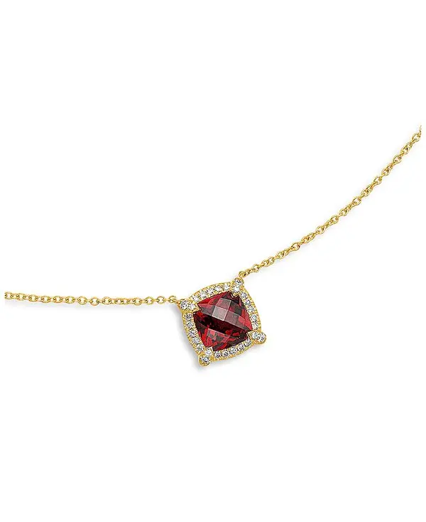 David Yurman Petite Chatelaine Pendant Necklace - Garnet