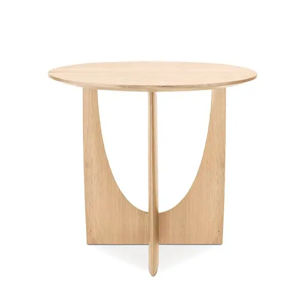 ETHNICRAFT Geometric Side Table - Oak