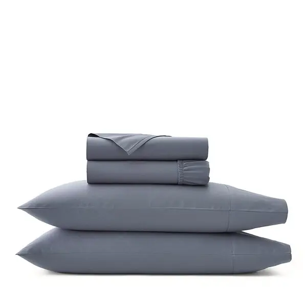 BOLL & BRANCH Signature Organic Cotton Hemmed Sheet Set, Twin - Mineral