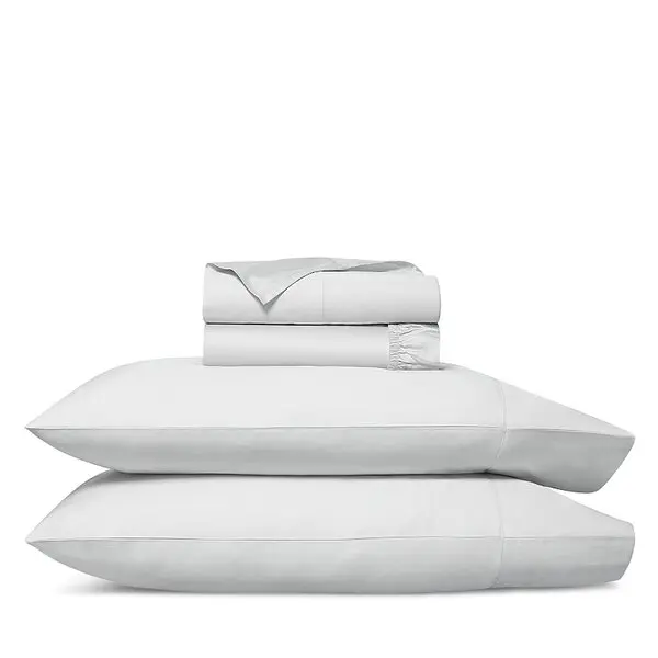 BOLL & BRANCH Signature Organic Cotton Hemmed Sheet Set, Full - Sky