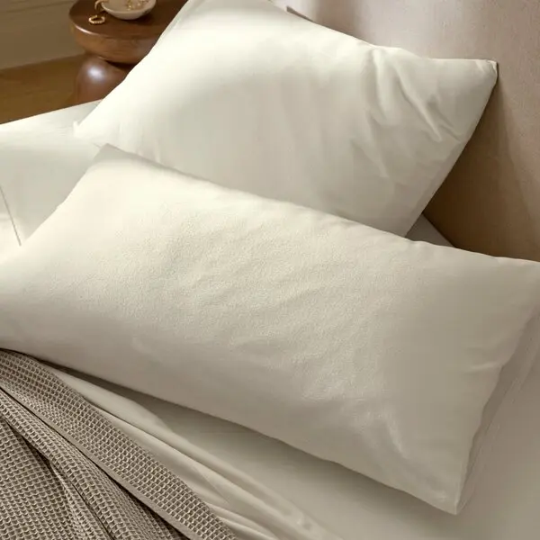 BOLL & BRANCH Flannel Sheet Set, Full - Cream