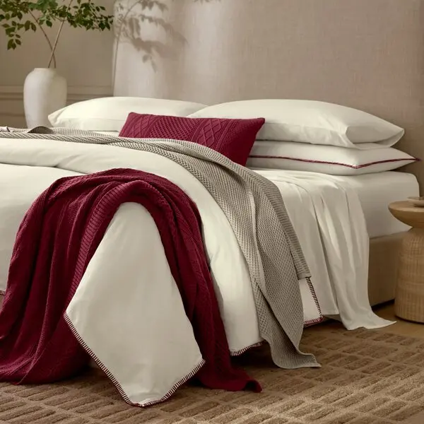 BOLL & BRANCH Flannel Sheet Set, Full - Cream