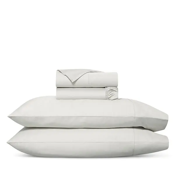 BOLL & BRANCH Signature Organic Cotton Hemmed Sheet Set, Queen - Mist