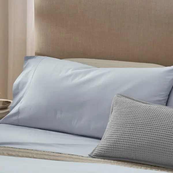 BOLL & BRANCH Signature Organic Cotton Hemmed Sheet Set, King - Hydrangea