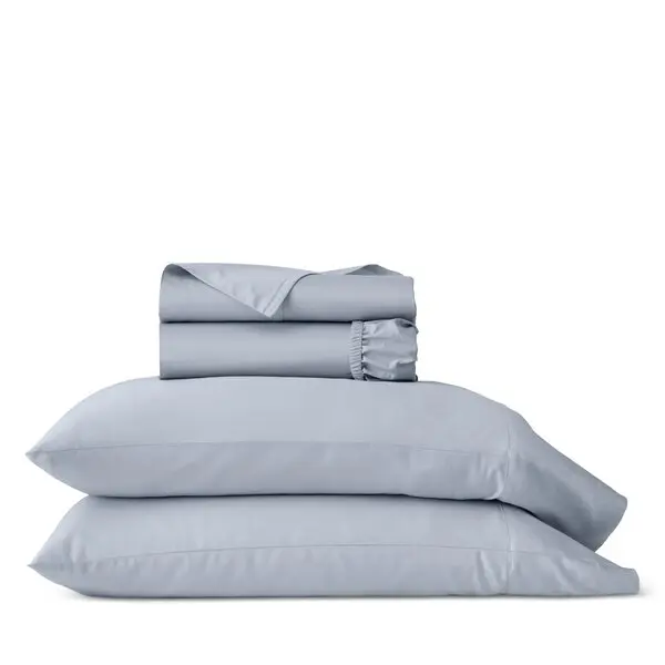 BOLL & BRANCH Signature Organic Cotton Hemmed Sheet Set, King - Hydrangea