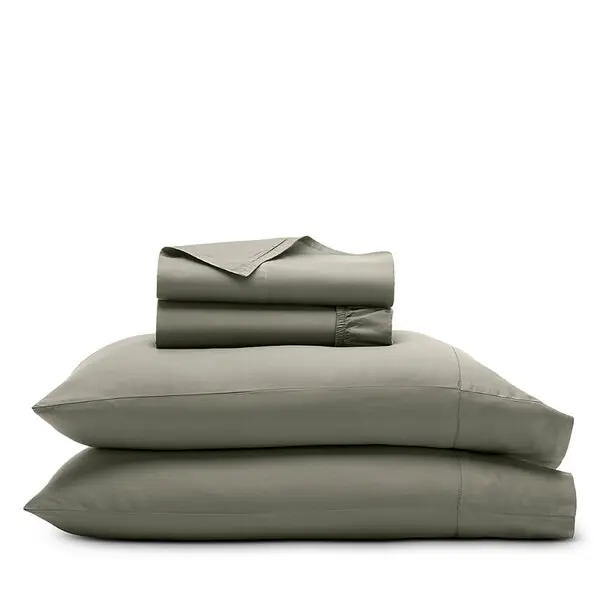 BOLL & BRANCH Signature Organic Cotton Hemmed Sheet Set, California King - Juniper