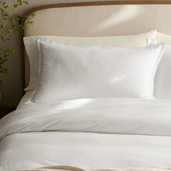 BOLL & BRANCH Flannel Heathered Duvet Set, King/cal King - White