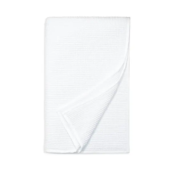 BOLL & BRANCH Waffle Organic Cotton Bed Blanket - White