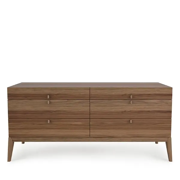 HUPPE Moment 6-drawer Dresser - Light Natural Walnut