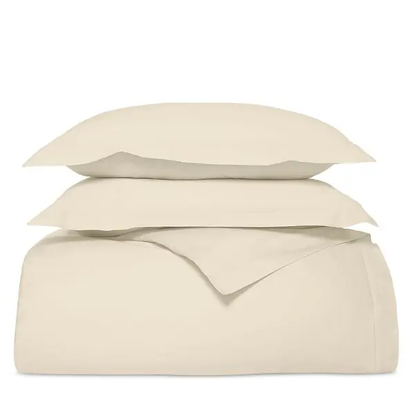BOLL & BRANCH Signature Organic Cotton Hemmed Duvet Set - Natural
