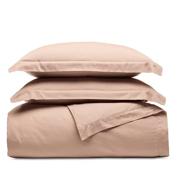 BOLL & BRANCH Signature Organic Cotton Hemmed Duvet Set - Terracotta