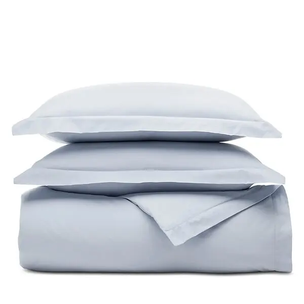 BOLL & BRANCH Percale Hemmed Duvet Cover Set, King/cal King - Hydrangea