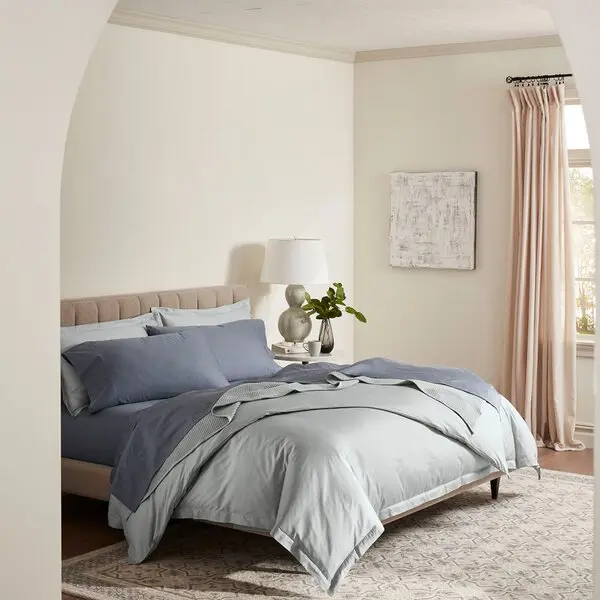 BOLL & BRANCH Percale Hemmed Sheet Set, Queen - Mineral