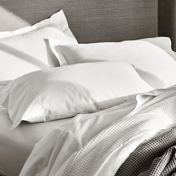 BOLL & BRANCH Percale Hemmed Sheet Set, Queen - White