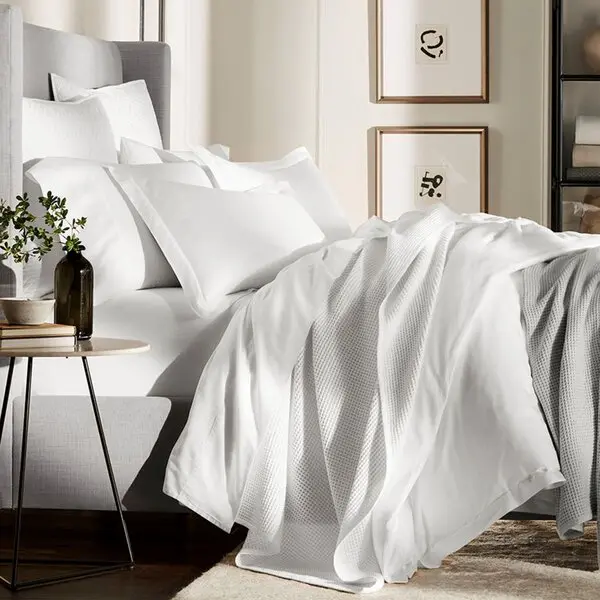 BOLL & BRANCH Percale Hemmed Sheet Set, Queen - White