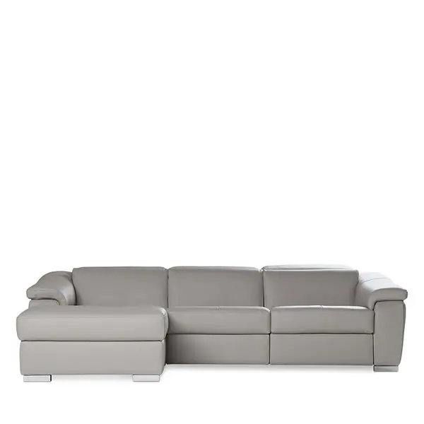 GIUSEPPE NICOLETTI 3 Piece Catania Motion Sectional - Torello Bianco Latte