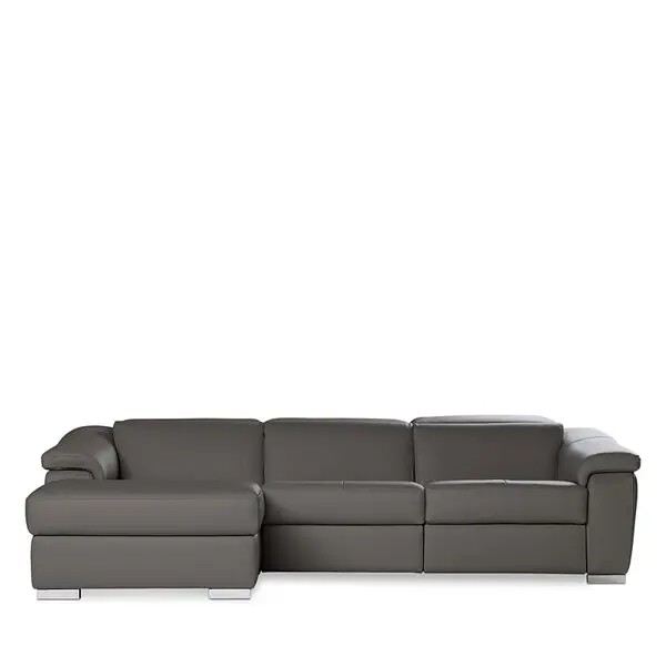 GIUSEPPE NICOLETTI 3 Piece Catania Motion Sectional - Torello Grigio Scuro