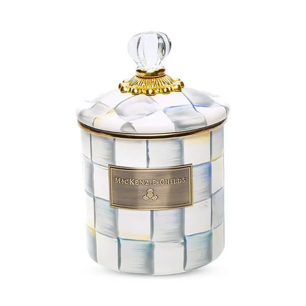 MACKENZIE-CHILDS Sterling Check Enamel Canister, Small - Multi