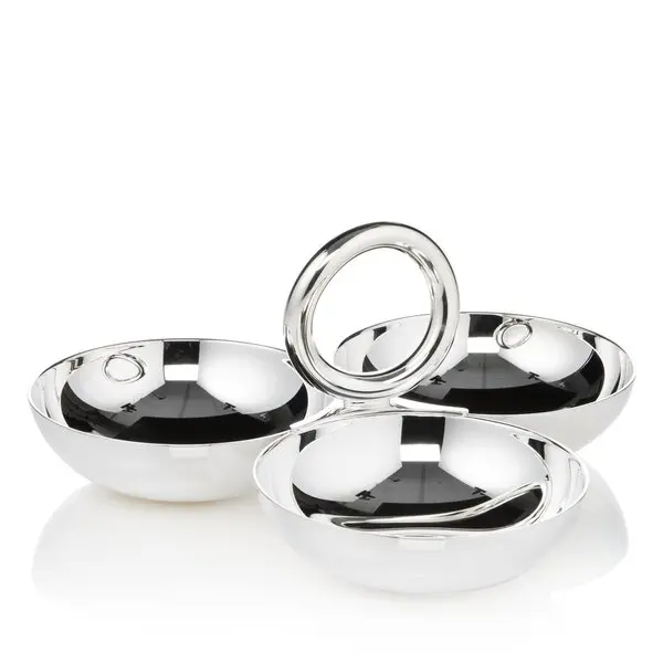 Christofle Vertigo Small 3-part Appetizer Dish