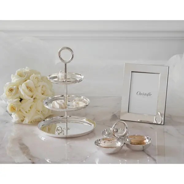 Christofle Vertigo Small 3-part Appetizer Dish