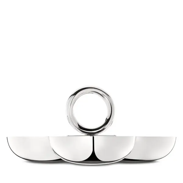 Christofle Vertigo Small 3-part Appetizer Dish
