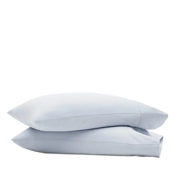 BOLL & BRANCH Percale Hemmed Pillowcase Set, Standard - Hydrangea