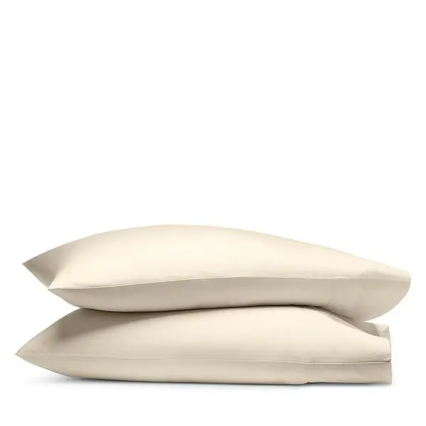 BOLL & BRANCH Percale Hemmed Pillowcase Set, Standard - Natural
