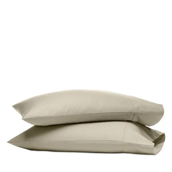 BOLL & BRANCH Percale Hemmed Pillowcase Set, Standard - Oak