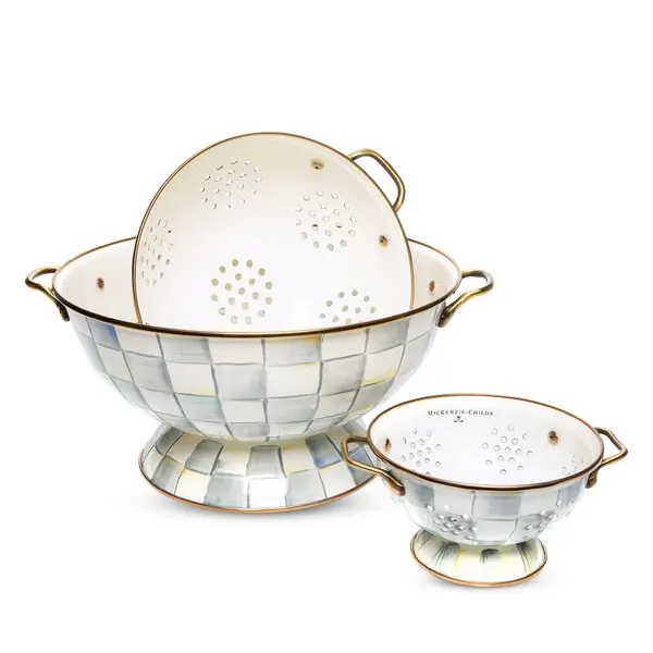MACKENZIE-CHILDS Sterling Check Enamel Everything Bowl - Multi