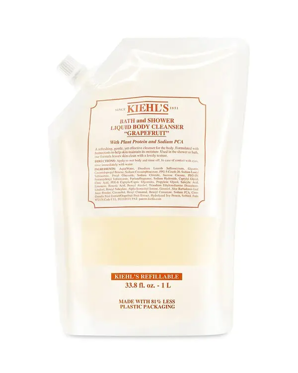 KIEHL'S SINCE 1851 Grapefruit Bath & Shower Liquid Body Cleanser Refill 33.8 Oz - No Color