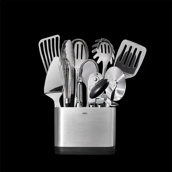 OXO 15 Piece Stainless Steel Utensil Kit - Silver
