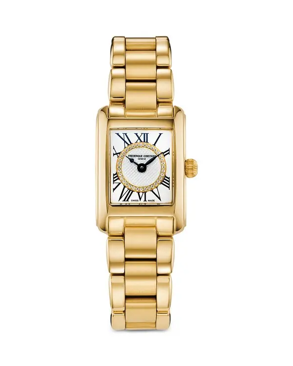 FREDERIQUE CONSTANT Carree 23mm Watch - White/gold