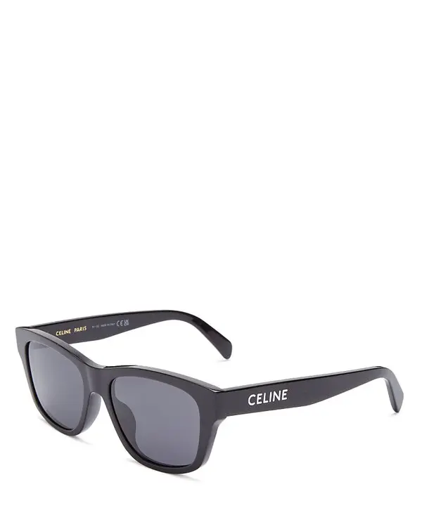 Celine Monochroms Square Sunglasses - Black/gray Solid
