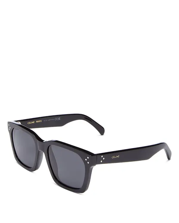 Celine Bold 3 Dots Geometric Sunglasses, 54mm - Black/gray Solid