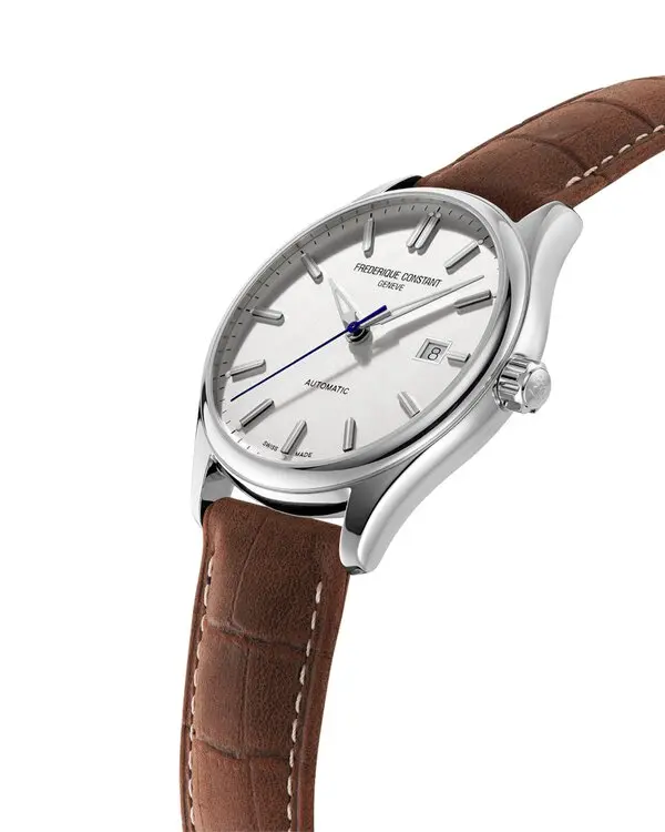FREDERIQUE CONSTANT Classics Index 40mm Strap Watch - White/brown