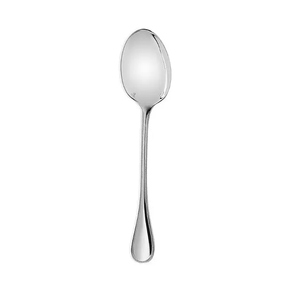 Christofle Perles Silverplate Serving Spoon - No Color