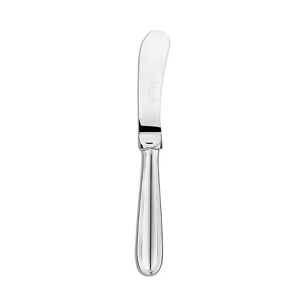 Christofle Perles Silverplate Butter Spreader - Silver