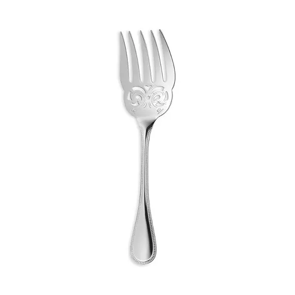 Christofle Perles Silverplate Fish Serve Fork - Silver
