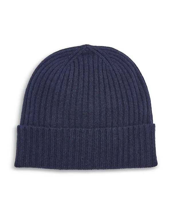 Bloomingdale'S Ribbed Cashmere Cuffed Beanie - Blueprint